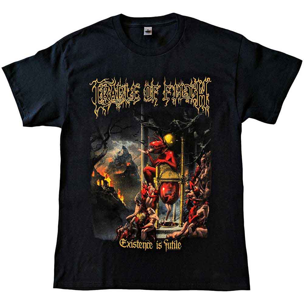 Cradle Of Filth Existence is Futile Black Back Print T-Shirt - Punx
