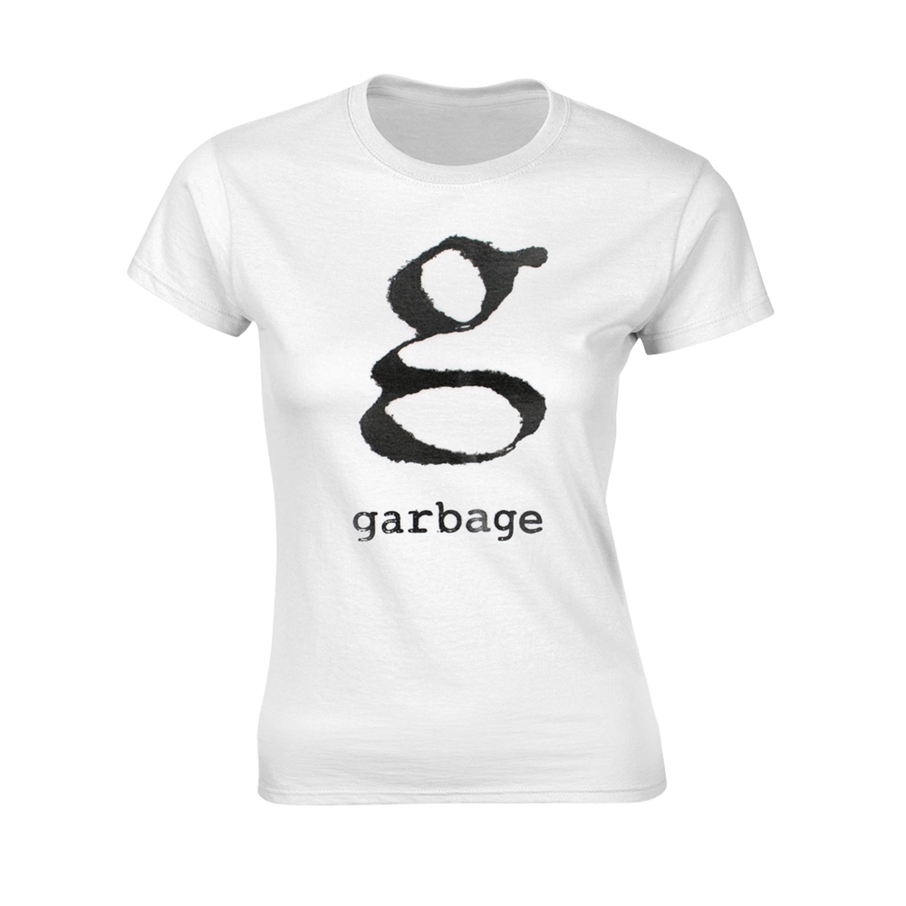 Garbage - Logo (white) Ladies T-Shirt - Punx