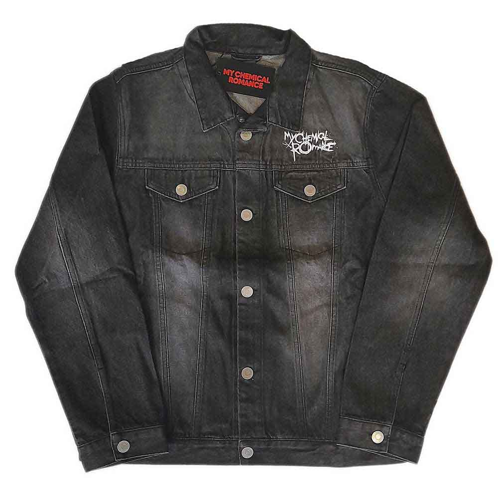 My Chemical Romance Unisex Logo Black Denim Back Print Denim Jacket - Punx