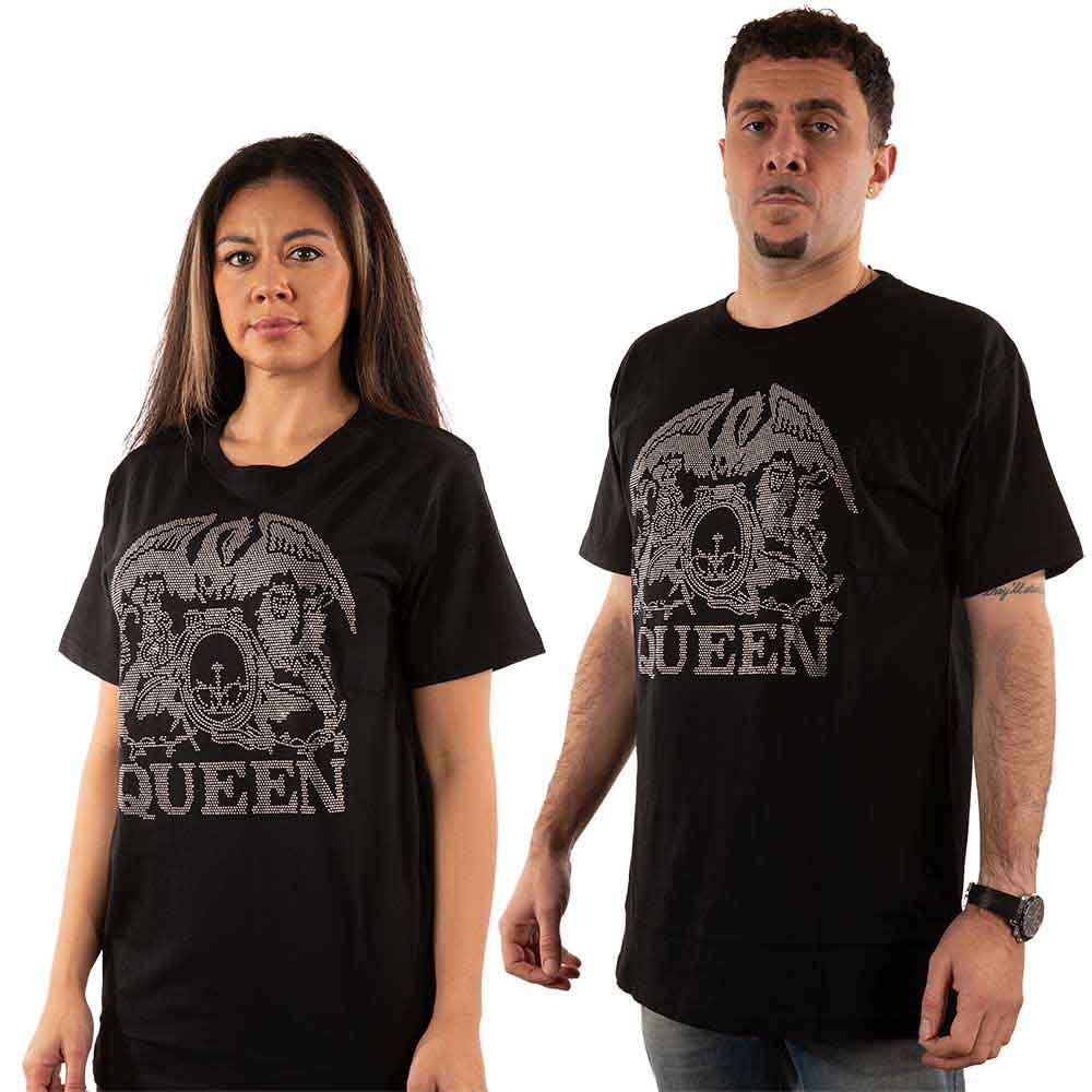 Queen Crest Embellished T-Shirt - Punx