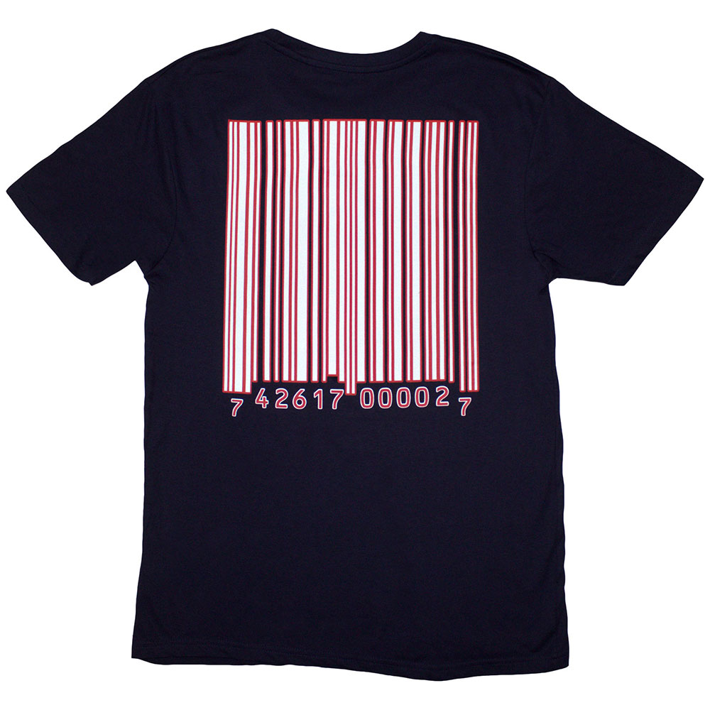 Slipknot Barcode Navy Blue Back Print T-Shirt - Punx