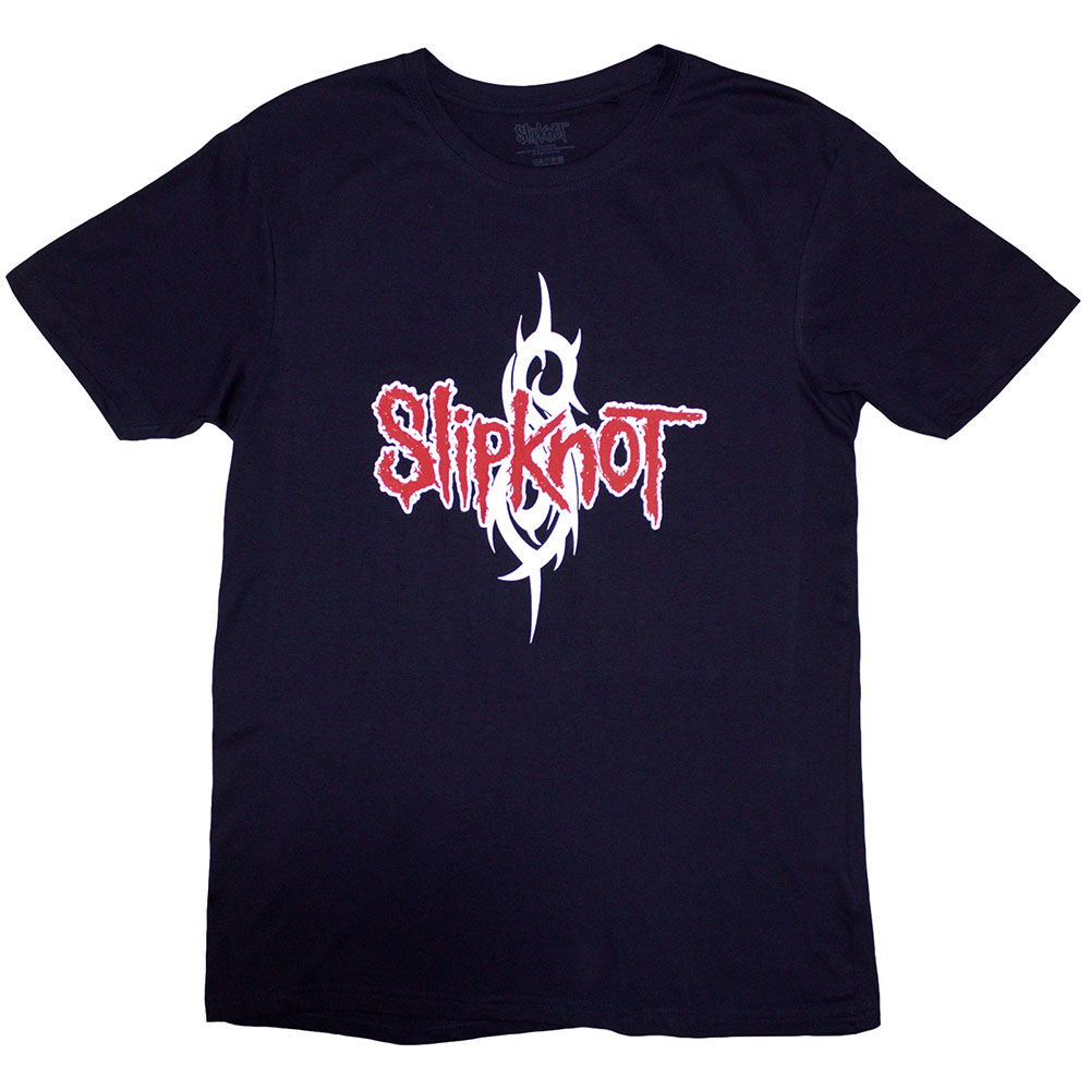 Slipknot Barcode Navy Blue Back Print T-Shirt - Punx