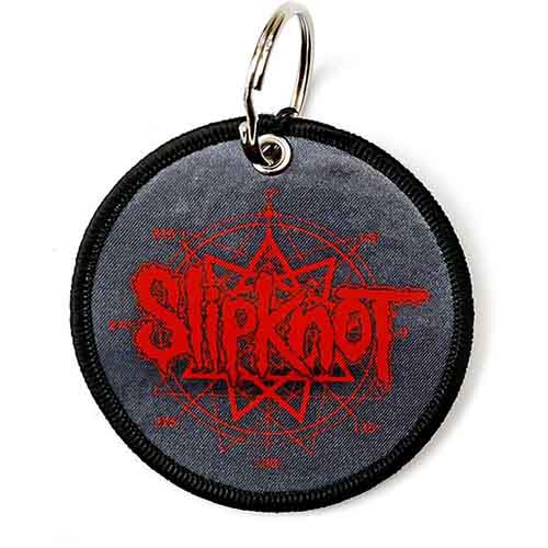 Slipknot Logo & Nonagram Double Sided Patch Keychain - PUNX